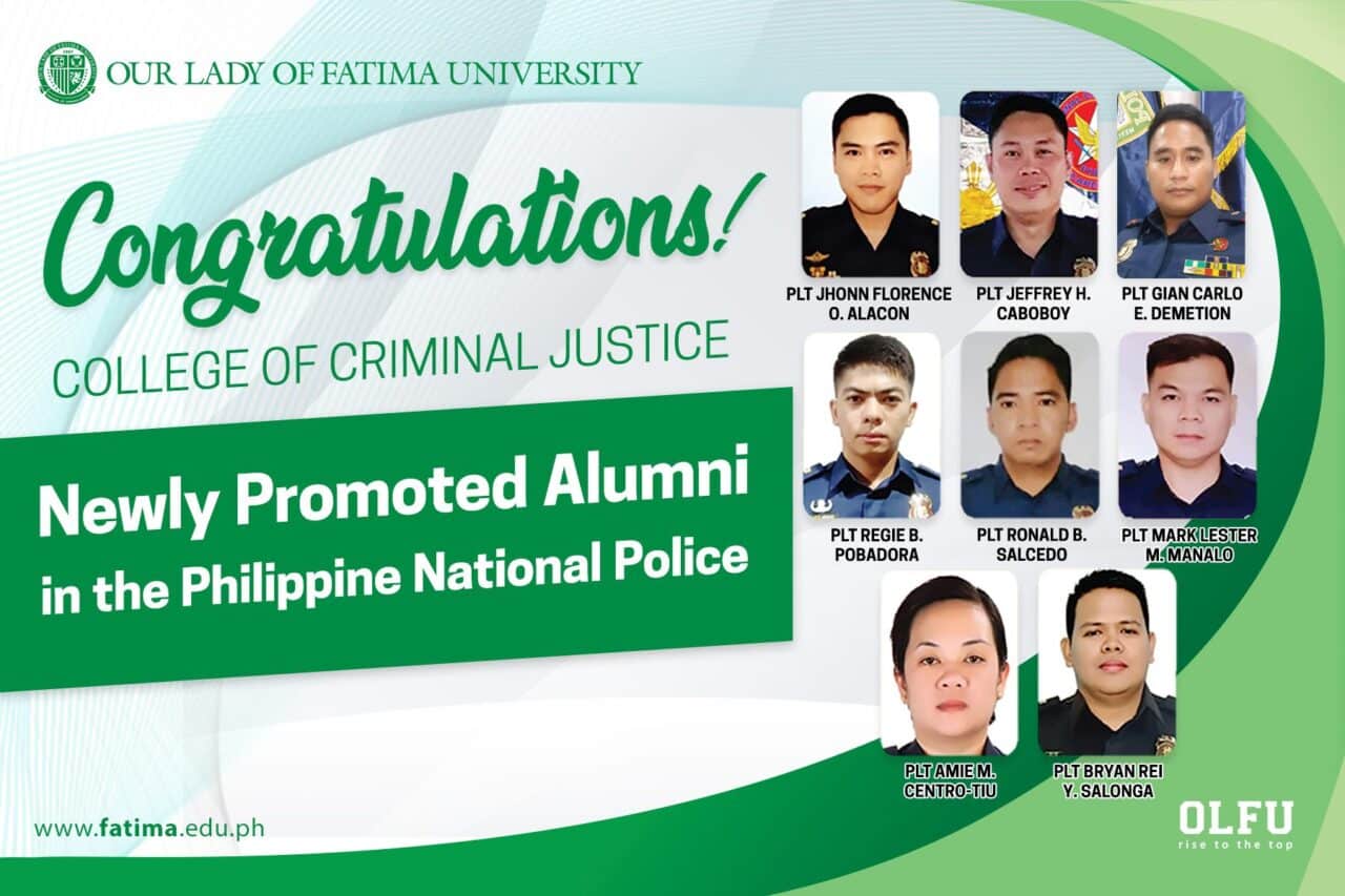Criminal Justice Alumni rise in PNP ranks; Eight promoted to Police ...