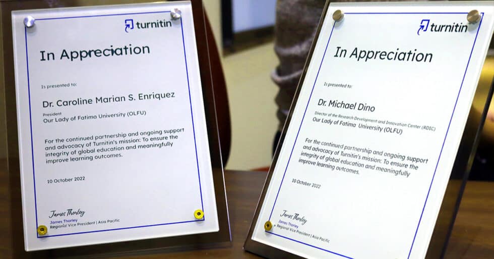 Turnitin collabs with OLFU on Hybrid Learning Event - Our Lady of ...
