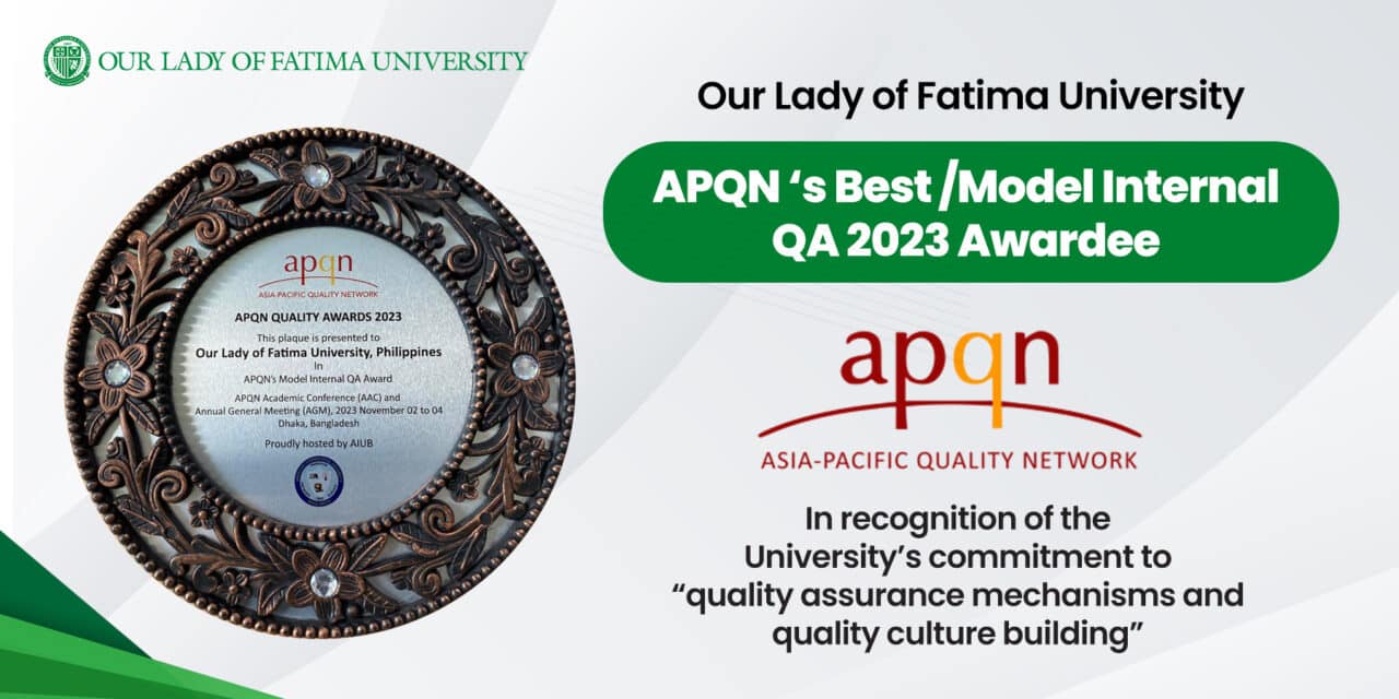 Best in Asia-Pacific! OLFU recognized for its quality assurance ...