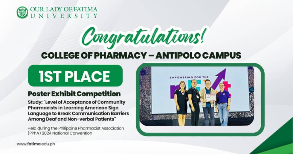 OLFU Antipolo College of Pharmacy wins 1st Place at PPhA 2024 National ...
