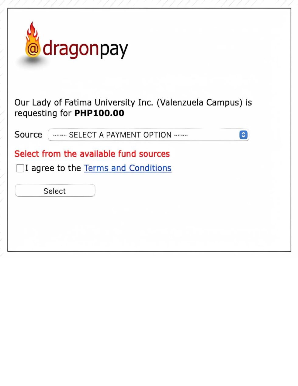 Payment Channels - Our Lady of Fatima University