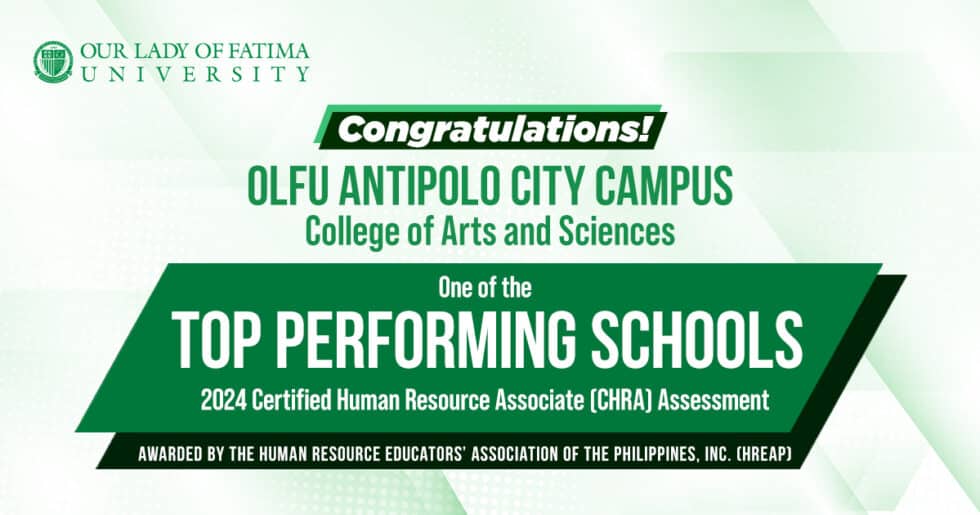 Antipolo City Campus among Top Performing Schools in latest CHRA ...